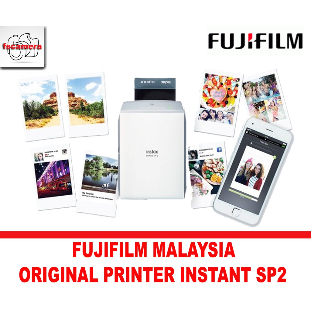 FUJIFILM MALAYSIA ORIGINAL PRINTER INSTANT SP2 WITH 2PKT FILM(20pcs ...