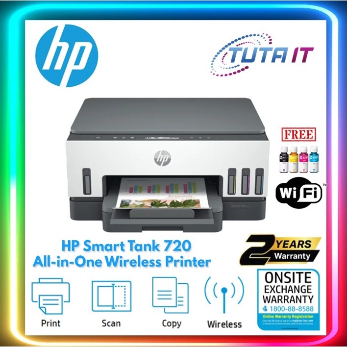 HP Smart Tank 720 All-in-One wireless Printer | Shopee Malaysia