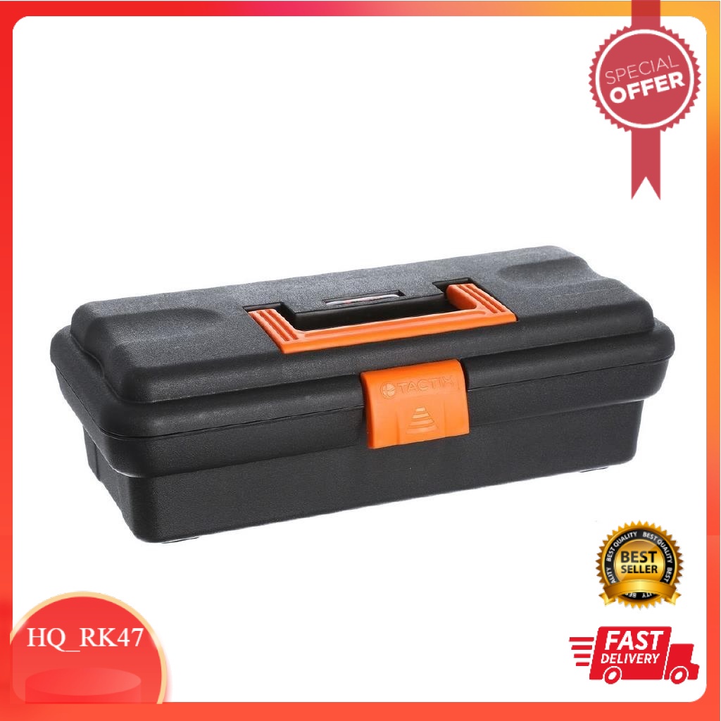 TACTIX Rectangular Plastic Tool Box (30cm) | Shopee Malaysia