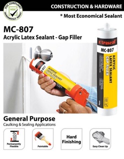 X' TRASEAL MC-807 Acrylic Latex Sealant - Gap Filler 1 Box x 30 Pcs | Shopee Malaysia