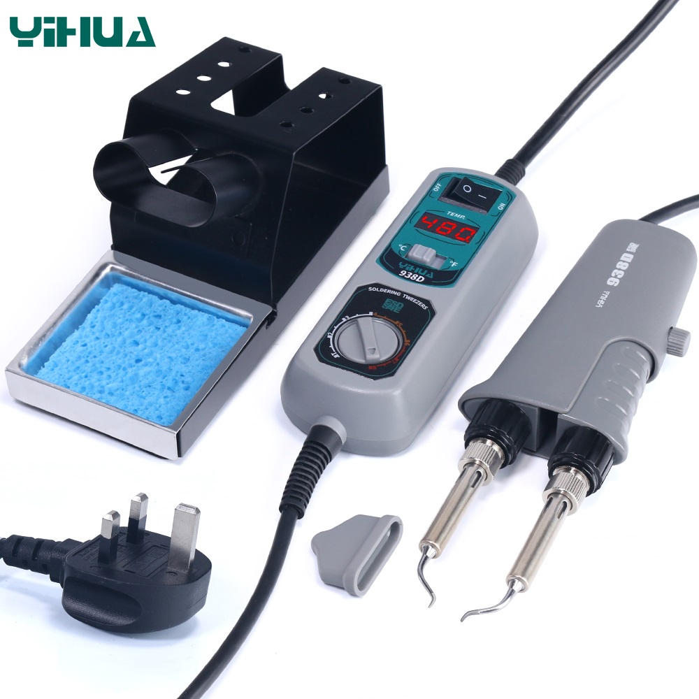 YIHUA 938D Portable Soldering Iron Tweezers Set Electronic Soldering ...