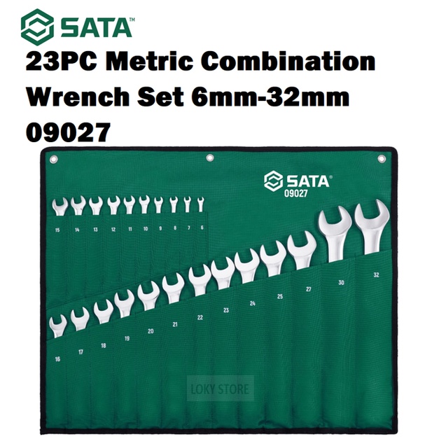 [LOCAL]SATA 23PC Metric Combination Wrench Set 09027 | Shopee Malaysia