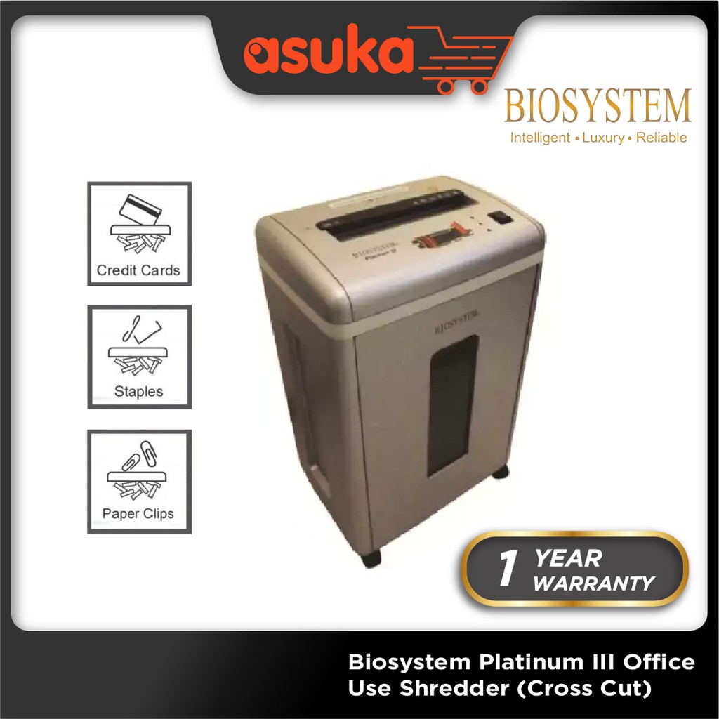 Biosystem Platinum III Office Use Shredder (Cross Cut) | Shopee Malaysia
