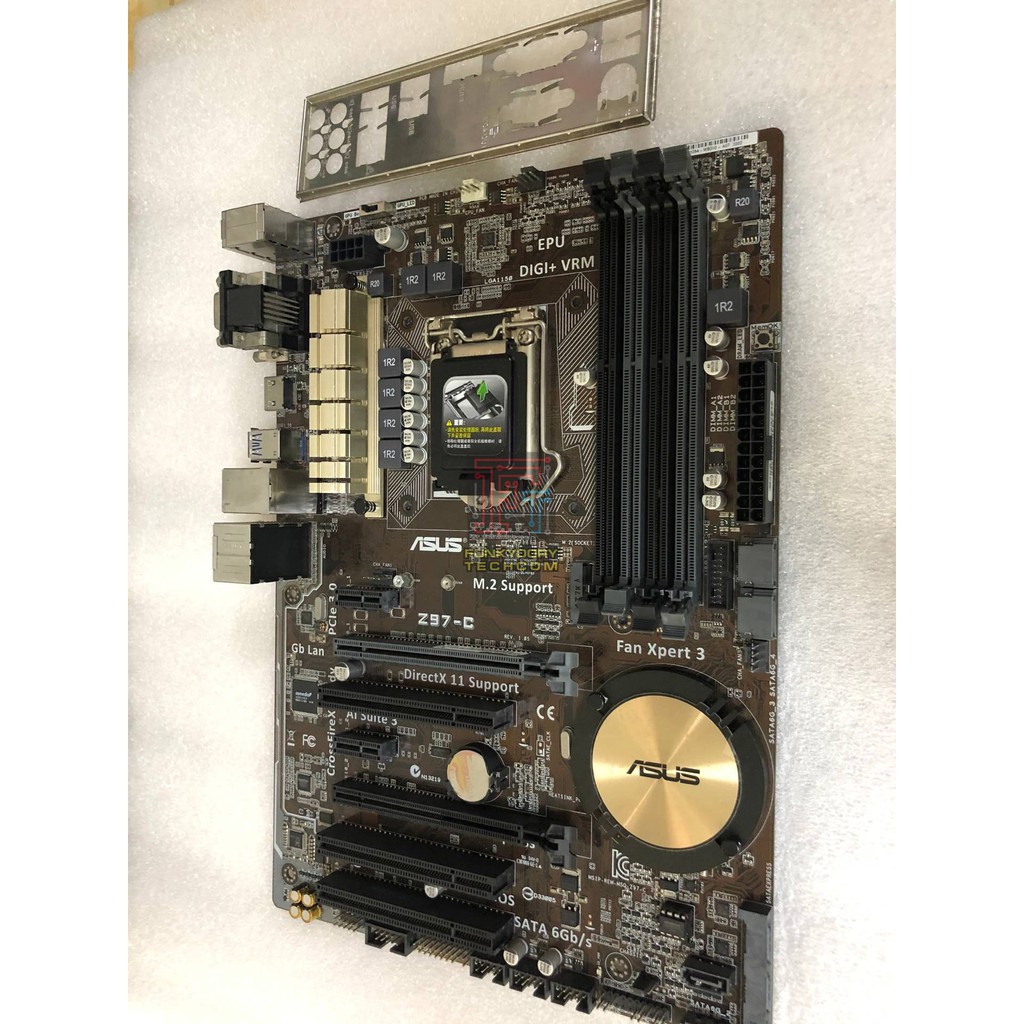 Asus Z97-C/Z97-K R2.0 ATX LGA1150 Motherboard include I/O shield (1 ...