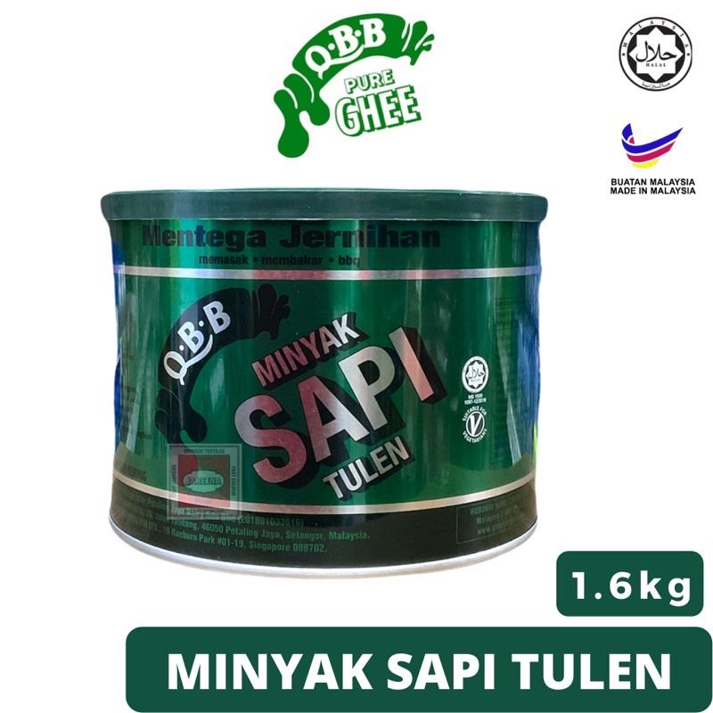 QBB Pure Ghee Minyak Sapi Tulen 1.6kg | Expiry 2024 | Shopee Malaysia