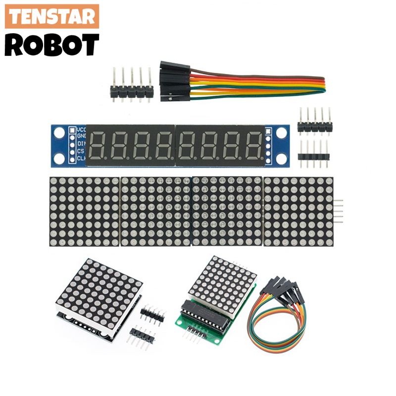 Max7219 Dot Matrix Module Microcontroller Module Control Module Display Module 4 In One Display