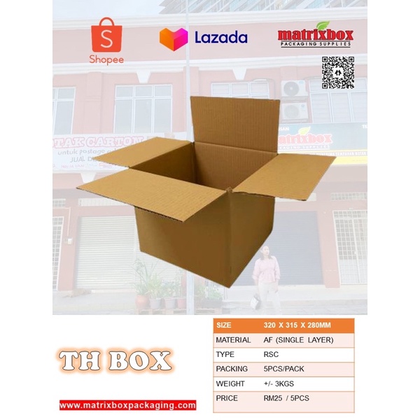 TH CARTON BOX (5pcs) | KARTON BOX | KOTAK PINDAH | KOTAK BANTUAN ...