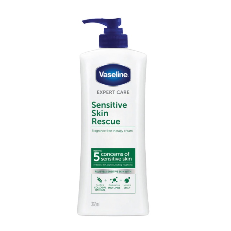 Vaseline Expert Care Sensitive Skin Rescue 365ml | Shopee Malaysia