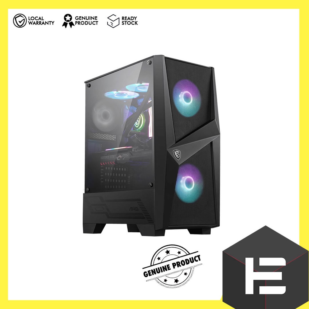 MSI MAG FORGE 100R ARGB TG ATX CHASSIS | Shopee Malaysia