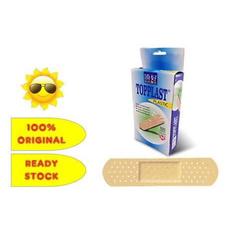 Topplast Plastic Strips Plasters 100pcs (BOX) | Shopee Malaysia