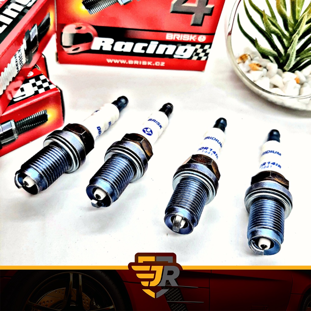 Brisk Iridium Racing Spark Plug RS4 A6 A7 A8 R8 Move Colt Mirage Silvia ...
