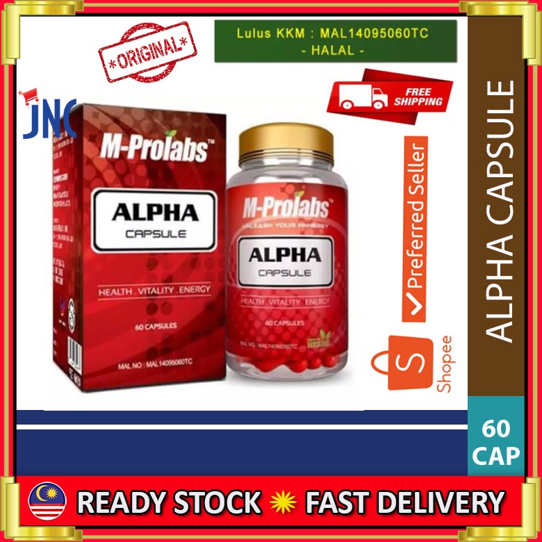ORIGINAL M-Prolabs / Mprolabs / M Prolabs Alpha Capsule Men's Health (60 Capsule)(KKM Hologram ...