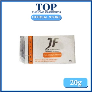 JF Skin Solution Face & Body Care Soap 10% Sulfur -100g/20g (For Oily ...