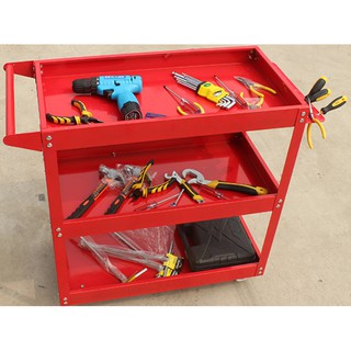 Troli spanar Troli barang Troli tool Red Blue Black 3 Layer Service ...