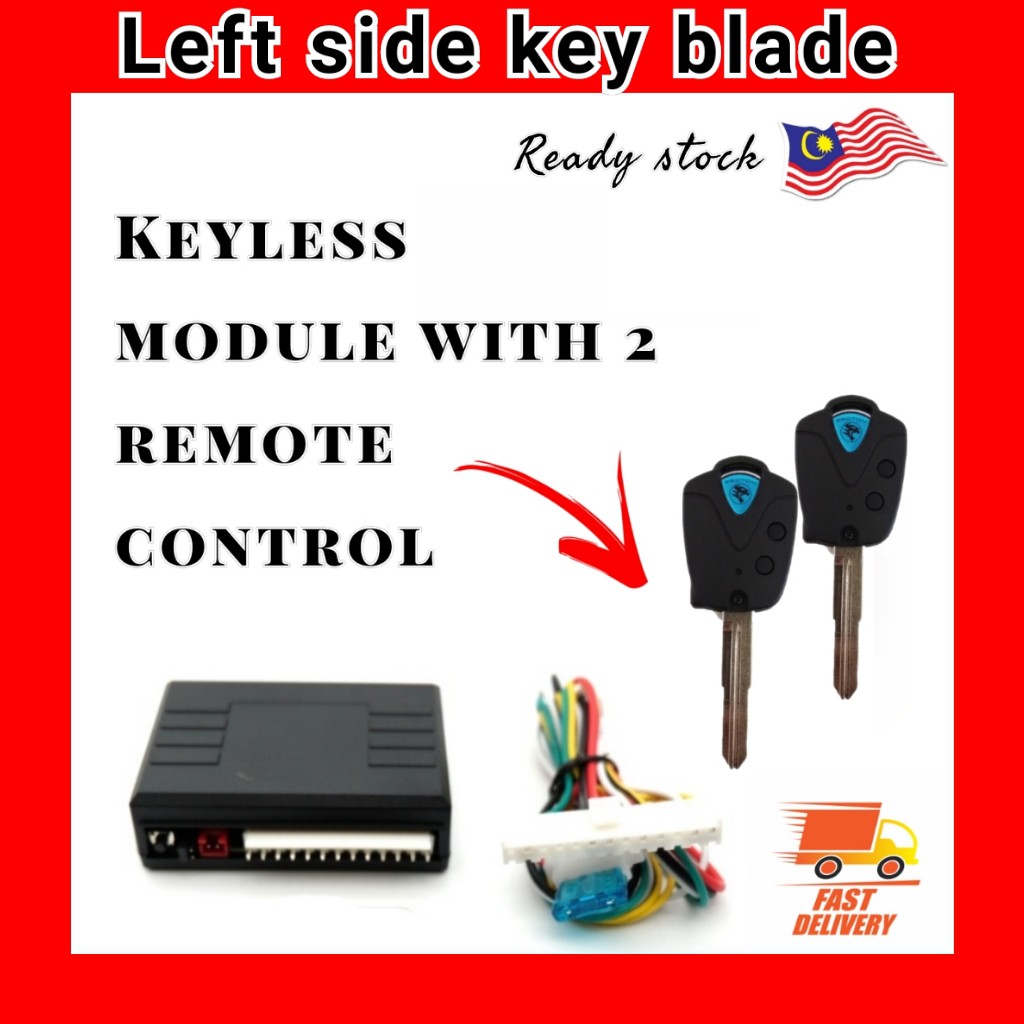PROTON WIRA KEYLESS MODULE WITH 2 REMOTE CONTROL | Shopee Malaysia