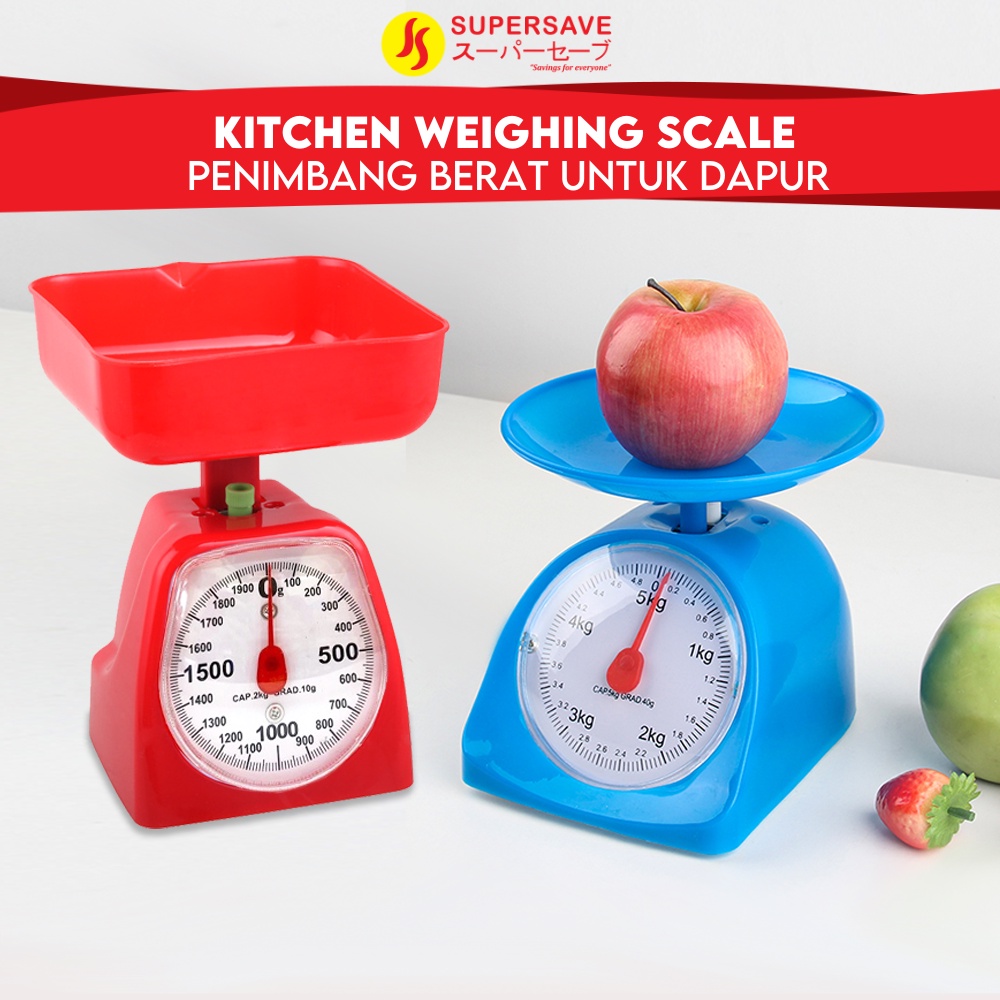 SUPERSAVE 2/5kg Weighing Kitchen Scale Mechanical Machine High ...