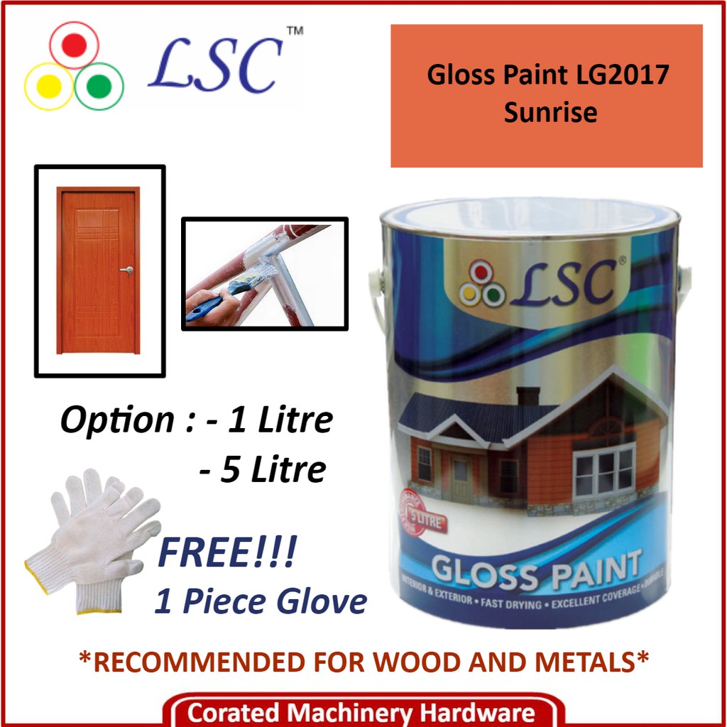 [CORATED] LSC Gloss Paint 1Litre / 5Litre Color : Sunrise (None ...