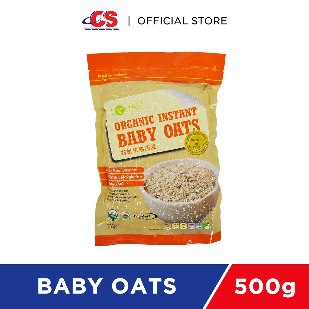 LOHAS Organic Instant Baby Oats 500g | Shopee Malaysia