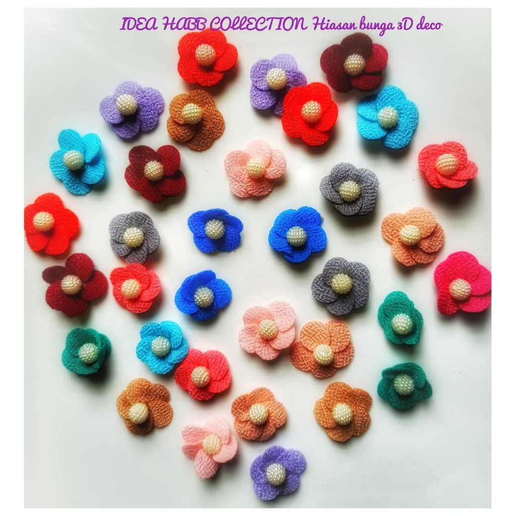 PATCH JAHIT BUNGA 3D PELBAGAI GUNA | Shopee Malaysia