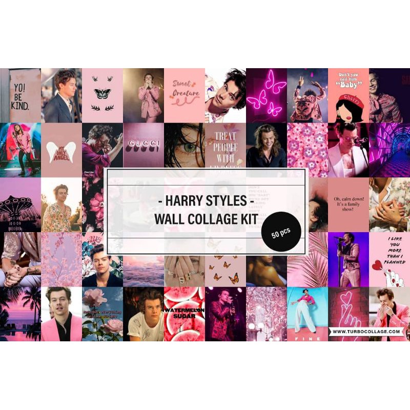 Harry Styles Wall Collage Kit (50PCS) | Shopee Malaysia