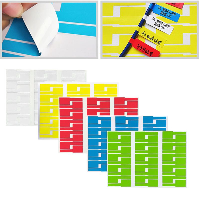 30Pcs Cable Labels Sticker Waterproof Identification Tags Work with ...