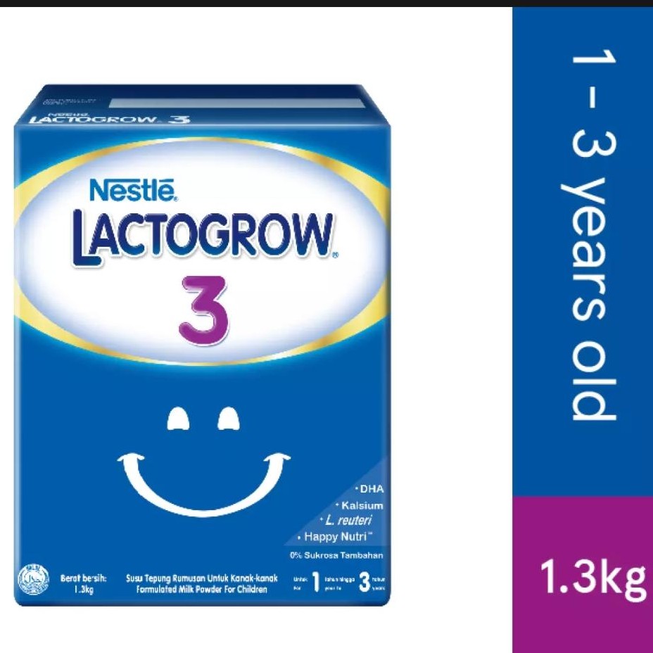 Nestle Lactogrow Step 3 1.3kg | Shopee Malaysia