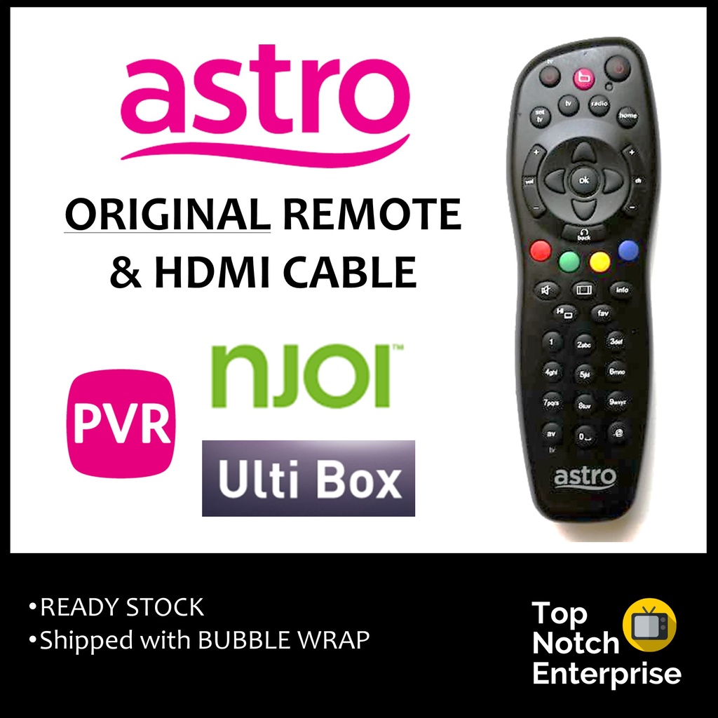 (100% Original) ASTRO Remote Control (PVR/NJOI/Ulti Box) & HDMI Cable ...