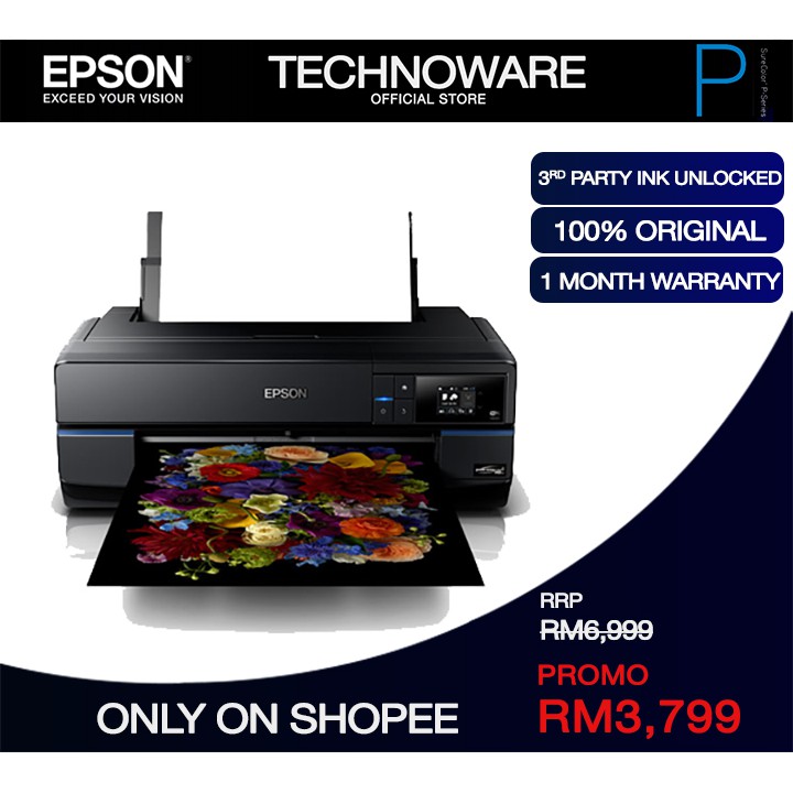 Epson SureColor P800 Large Format Inkjet Printer, 2880x1440 DPI, Wi-Fi ...