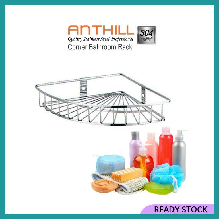 Corner Toilet Rack Bathroom Kitchen Stainless Steel ANTHILL AKS-00893 ...