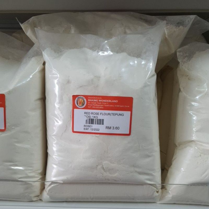 Tepung Ros / Medium Protein flour / Tepung gandum serbaguna 1kg ...