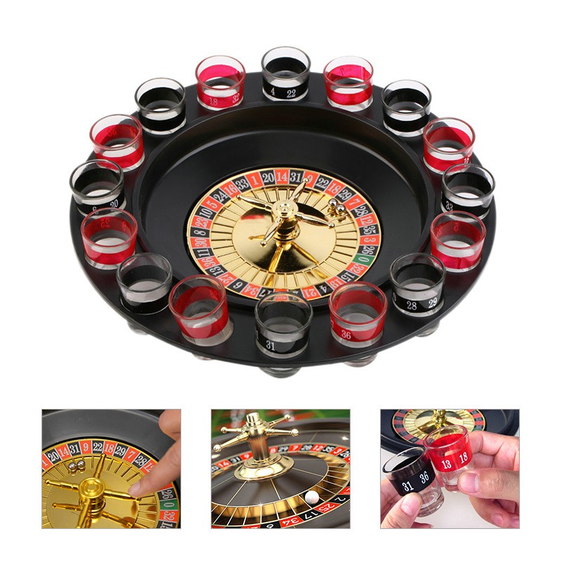 16 Shot Glass Deluxe Russian Spinning Roulette | Shopee Malaysia