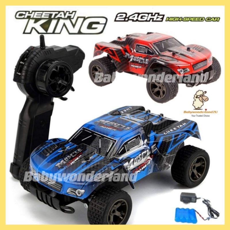 1:18 RC Car 2.4GHz Cheetah King Remote Kereta Mainan Control Rock ...