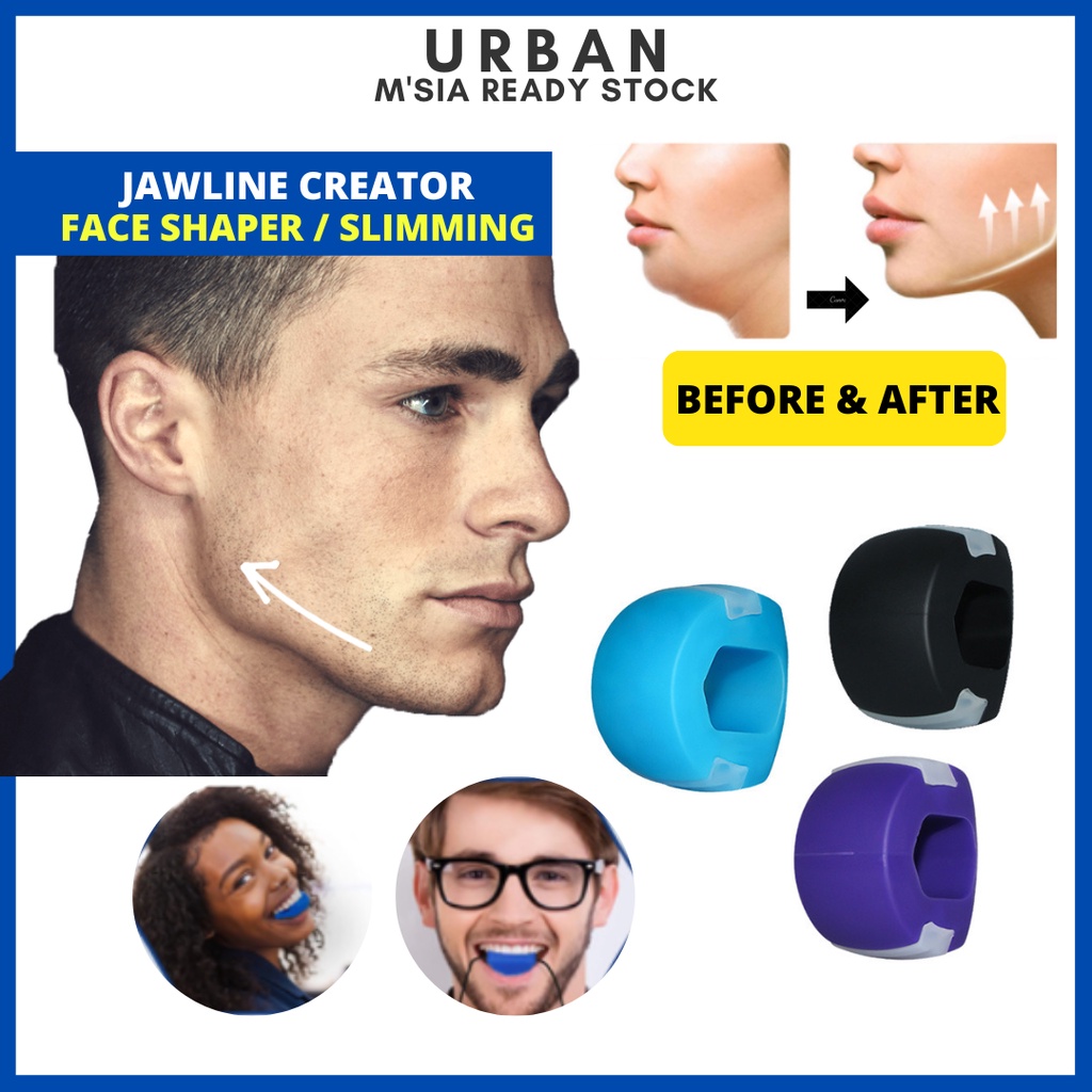 Jawline Exercise Shaper Jawlin Exerciser Fitness Ball Jaw Line Double ...