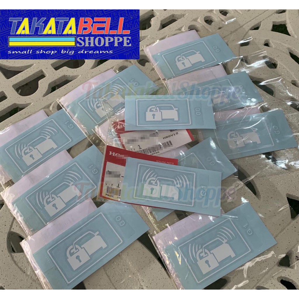 Sticker cermin immobilizer honda/Sticker decal kereta gantian ...
