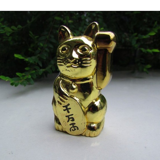 Lucky Cat Design Table Lighter Novelty Lighter Butane Gas Lighter Jet ...