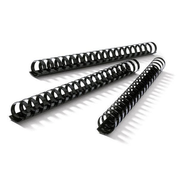 Black Plastic Comb Binding Ring - Various Size | Shopee Malaysia