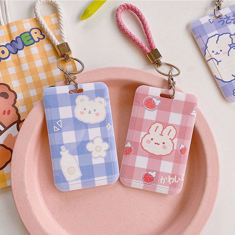 Cute Cartoon Card Cover, ID Card Holder, Bus Card Transparent ...