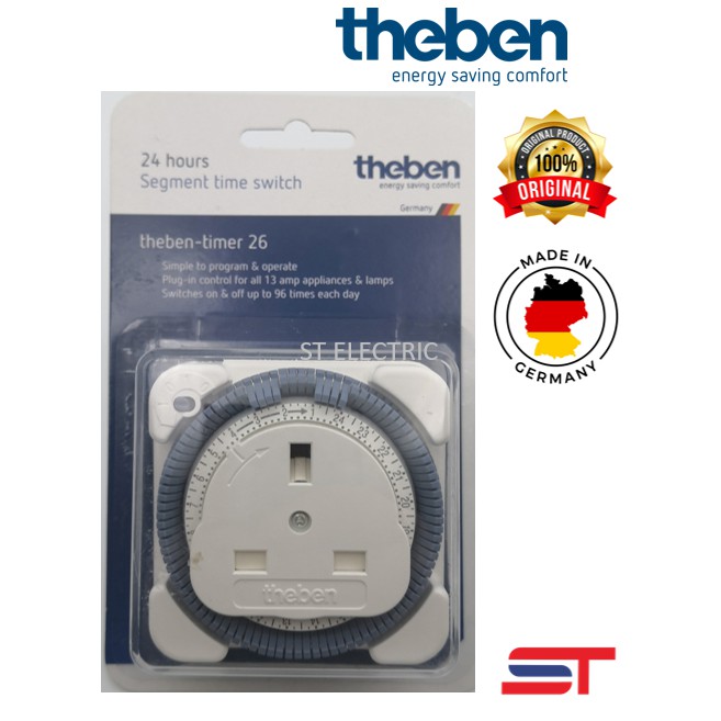 ORIGINAL THEBEN / TIMEGUARD 13A PLUG in TIMER 24hrs / TIME SWITCH / THE ...