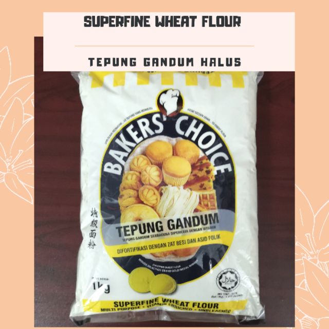 [1KG] BAKERS CHOICE TEPUNG GANDUM HALUS | Shopee Malaysia