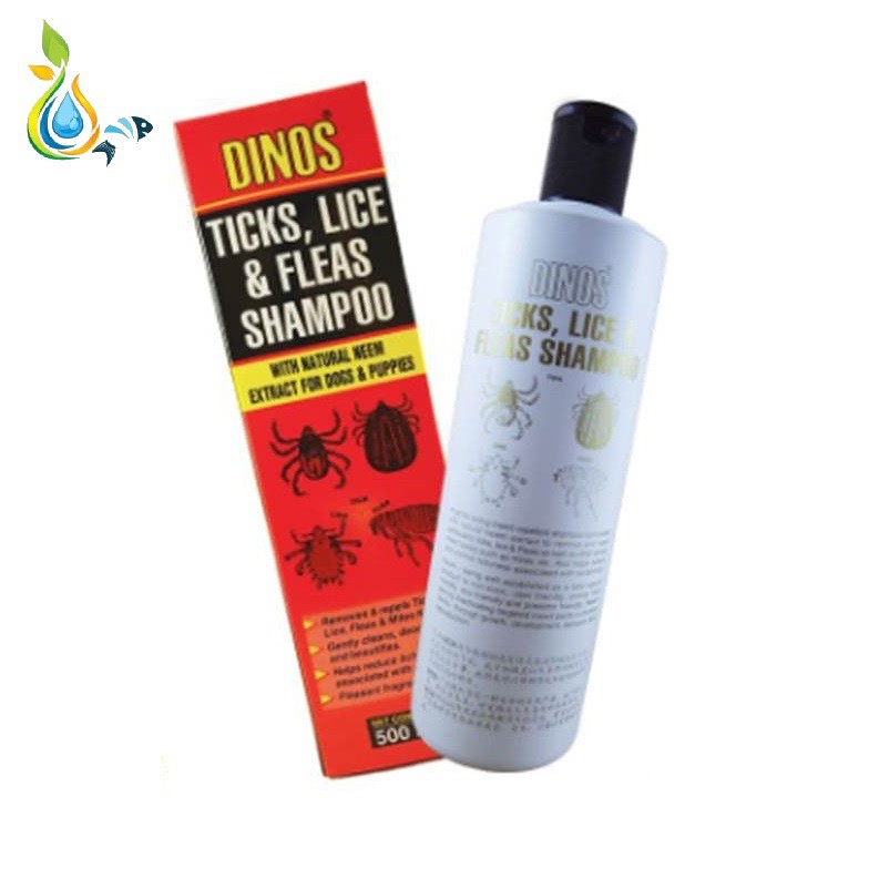 Dinos ticks, lice & fleas shampoo 500ml | BeeCost