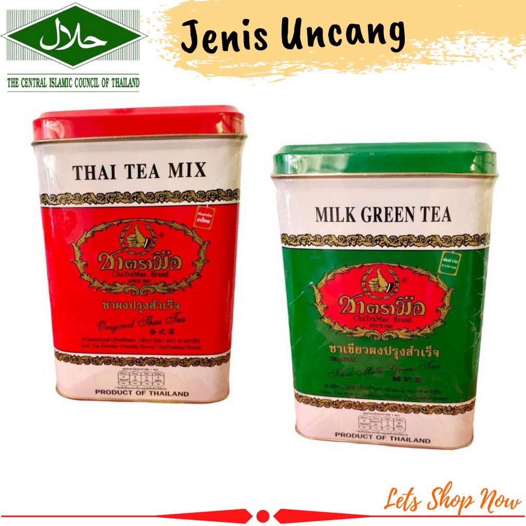 TEH MERAH & HIJAU THAI - 50 UNCANG || Chatramue Red & Green Tea ...