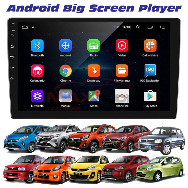 SKY Korea Android Car Player 9" 10" Big Screen Perodua Alza Aruz Axia ...
