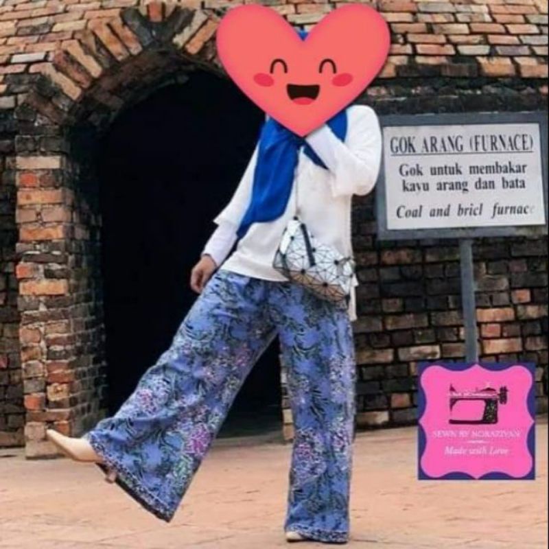 Seluar Perempuan Panjang Palazo Corak Batik Seluar Batik tidur Palazzo ...