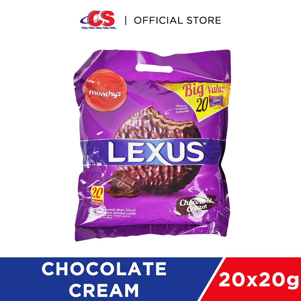 MUNCHY'S LEXUS Choco Coated Cream Sandwich 18x20g | Shopee Malaysia
