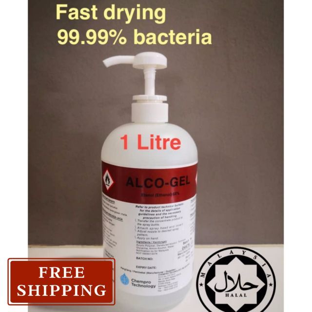 Hand Sanitizer HALAL Certified ALCO-GEL READY STOCK!!! | Shopee Malaysia