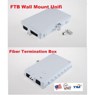FTB Wall Mount Unifi FTTH Fiber Optic Terminal Box with 2pc SC adaptor ...