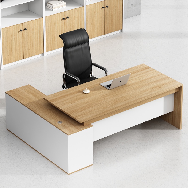 Office desk boss table simple modern office desk and chair combination ...