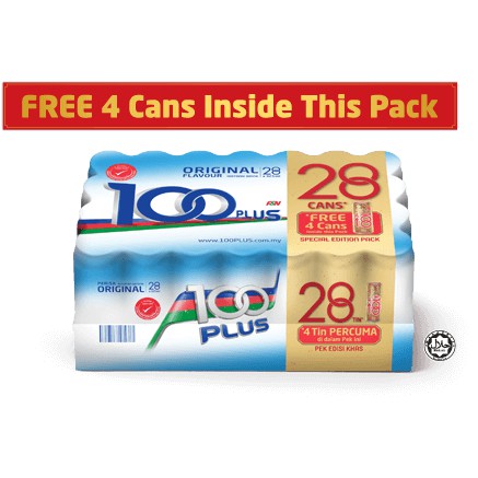 100plus original special edition pack [ 24+4 can x 325ml ] | Shopee ...