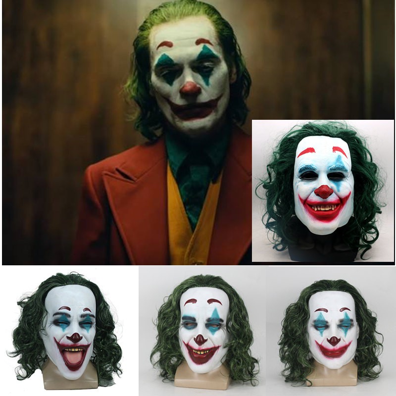 New Movie Joker Mask Joaquin Phoenix Joker Cosplay Arthur Latex Mask ...