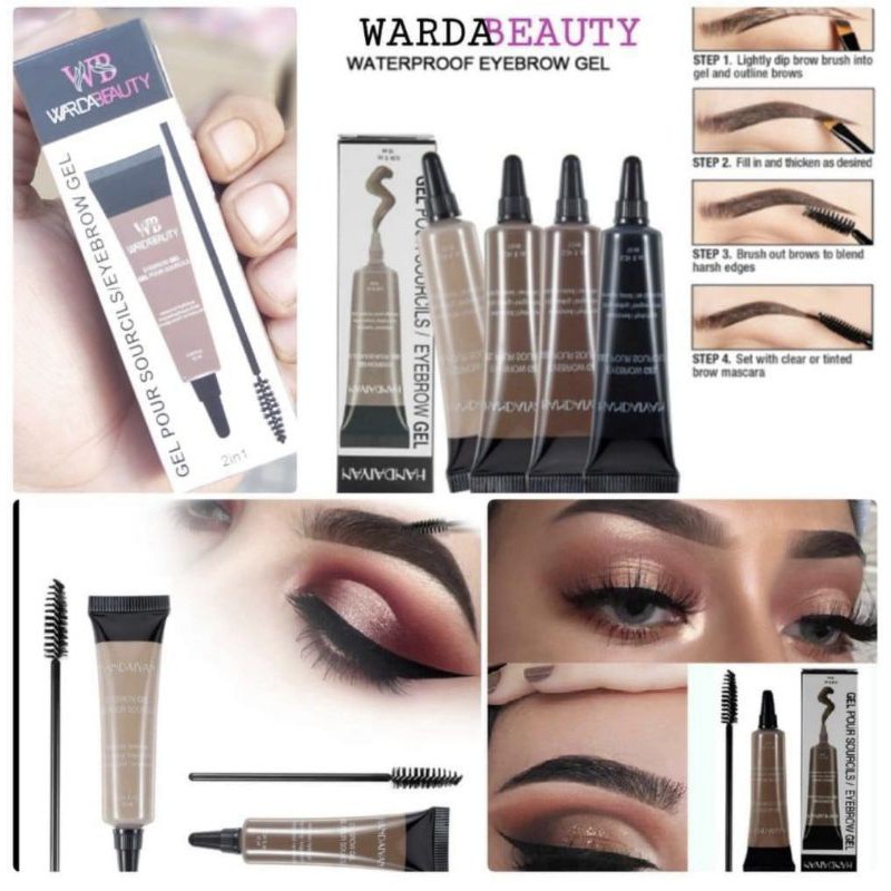 Warda Beauty Pour Sourcips/Eyebrow Gel 2in1 Gel&Brush | Shopee Malaysia
